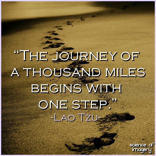 A Single Step Begins A Journey | Science Of Imagery